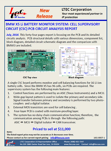BMW X5 Li BATTERY MONITOR SYSTEM CELL SUPERVISORY CIRCUIT (CSC) PCB ...