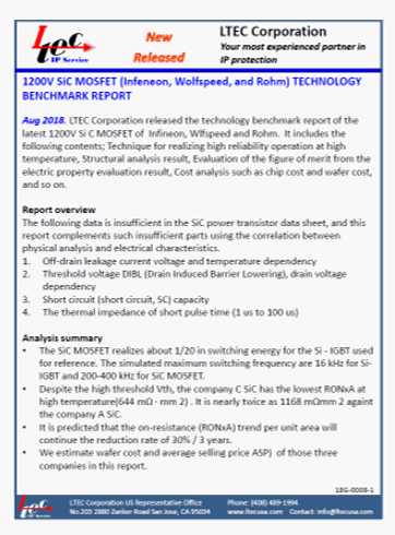 1200V SiC MOSFET Technology Benchmark Report - LTEC Corporation