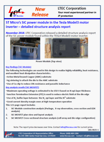 ST Micro electronics SiC Power Module for Tesla Model3 motor inverter ...