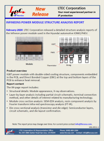Infineon 6 in 1 Power Module for Hyundai Ioniq PHEV Analysis Report ...